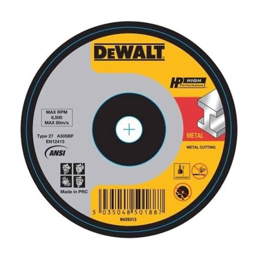 Dewalt Metal Cutting Wheel - 180 x 3 x 22.23mm Type 42 DWA4524IA-AE ...
