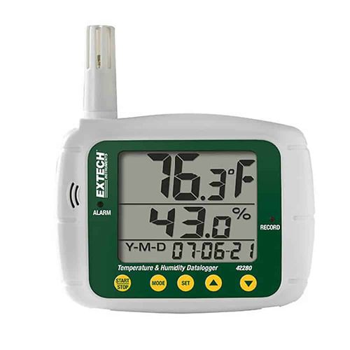Extech Temperature And Humidity Datalogger, -20 to 70°C, 0 to 100%RH ...