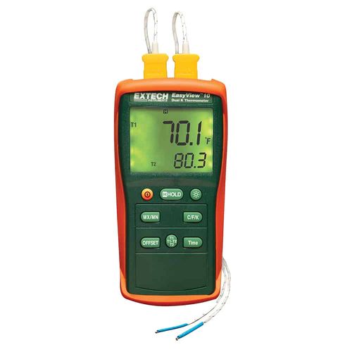 Extech EasyView Dual Input Thermometers, -200 to 1360°C EA10: Shop ...