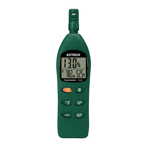 Extech Hygro-Thermometer Psychrometer, -20 to 50°C, 10 to 90%RH RH300 ...