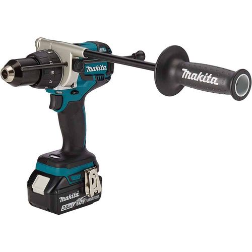 Makita 18V Lithium-Ion Cordless Hammer Driver Drill (BL) 13mm with 2x (3Ah) Battery and Charger ...