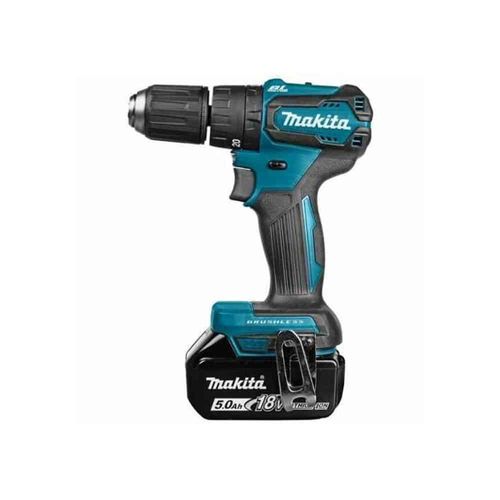 Makita 18V Lithium-Ion Cordless Hammer Driver Drill 13mm with 2x (5Ah) Battery and Charger in ...