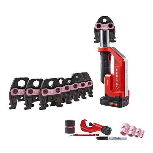 Rothenberger ROMAX Compact TT Set - 18V Pipe Pressing Machine with ...