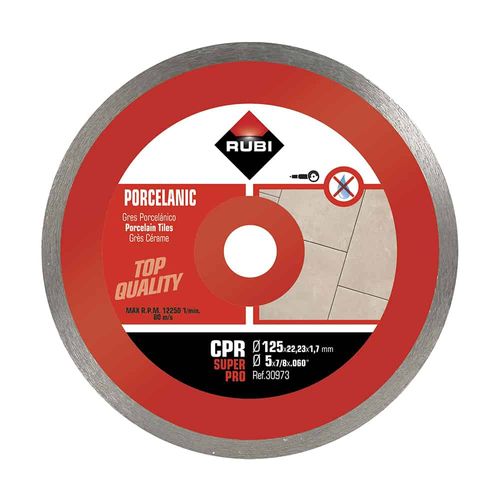 Rubi CPR-125-SUPERPRO 5 In. Continuous Diamond Saw Blade (125mm) - for ...