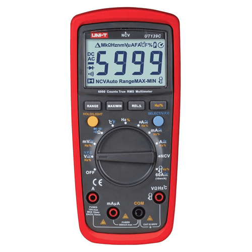 Uni-T True RMS Digital Multimeter, CAT III 600V, 10A UT139C: Shop Online at Best Price in UAE